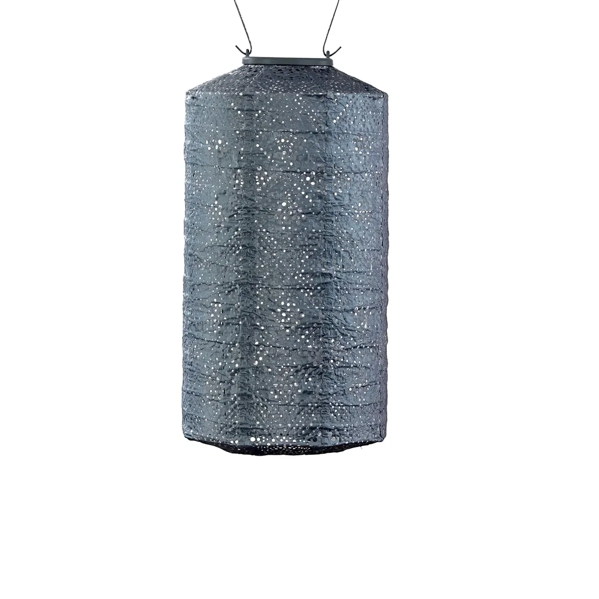 Claus Dalby Cylinderformet solcelle-lanterne, gråblå Ø: 18 cm H: 33 cm ...