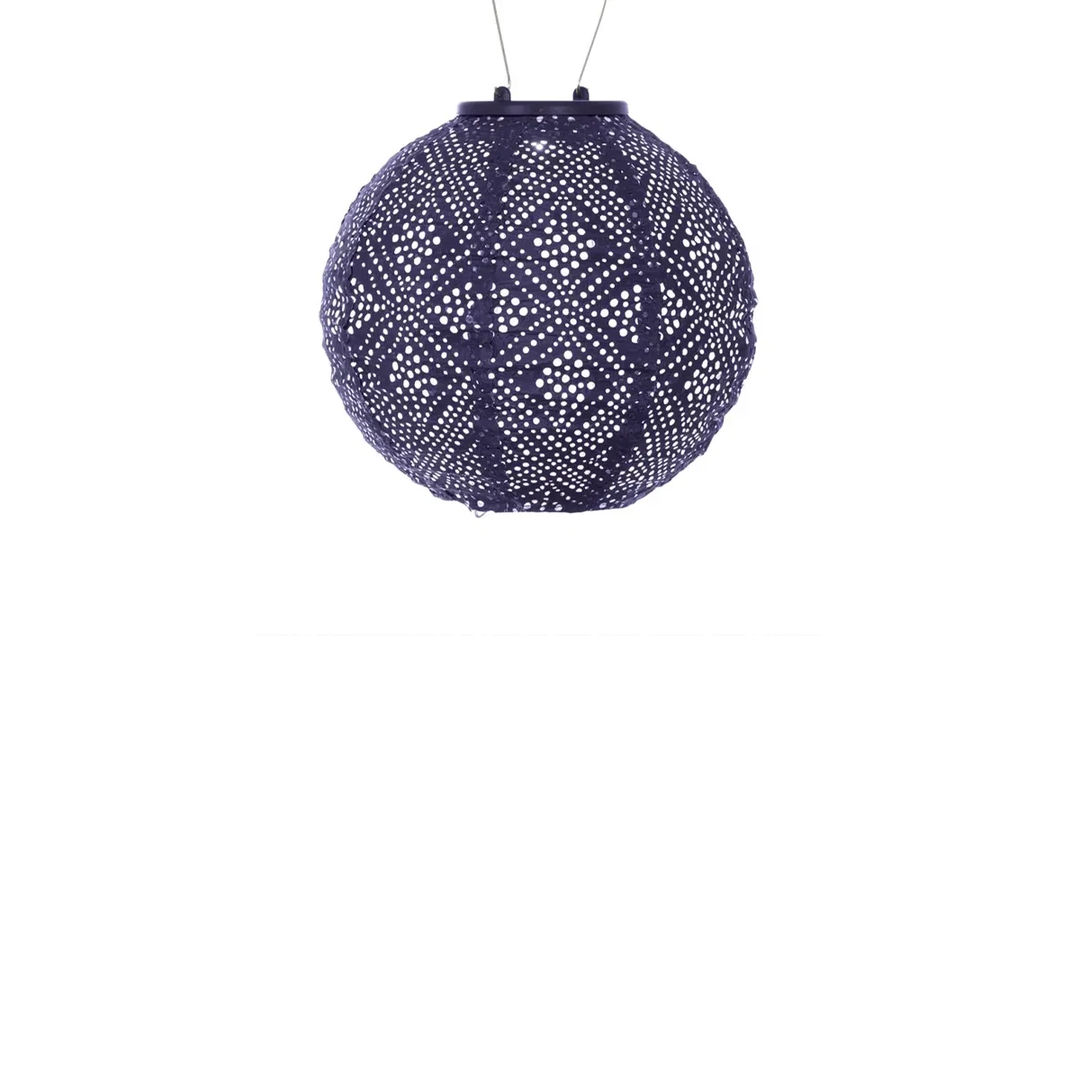 Claus Dalby Rund solcelle-lanterne, lilla Ø: 20 cm H: 18 cm | Claus Dalby